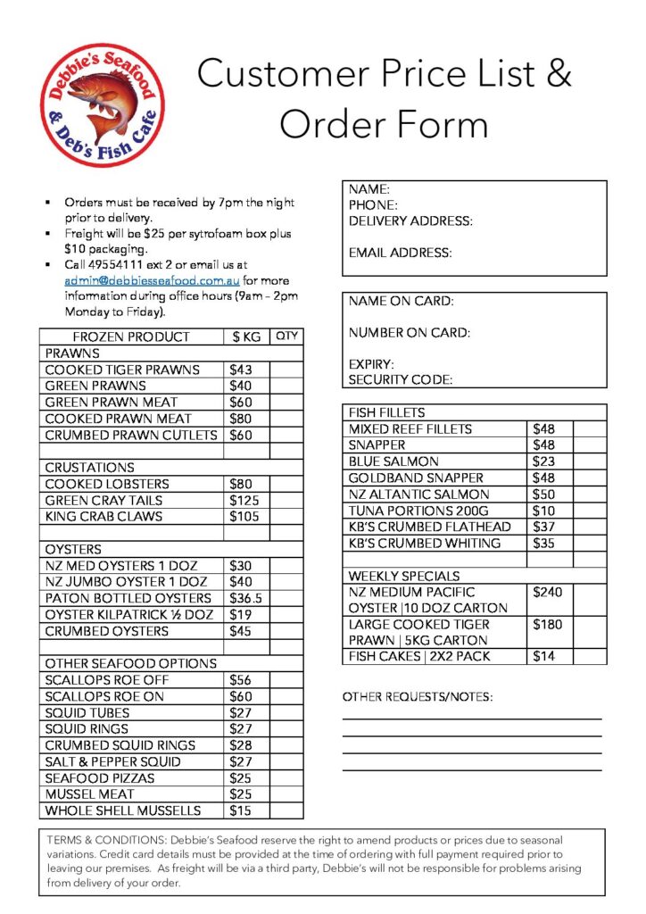 Debbies Seafood | Mackay's Freshest and Tastiest Seafood